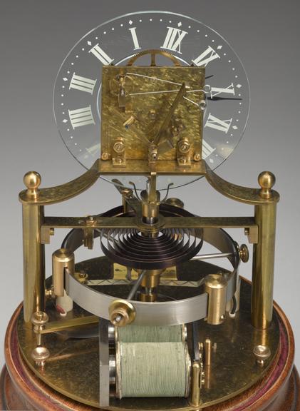 Electric clock with Hipp toggle switch and directly impulsed horizontal ...