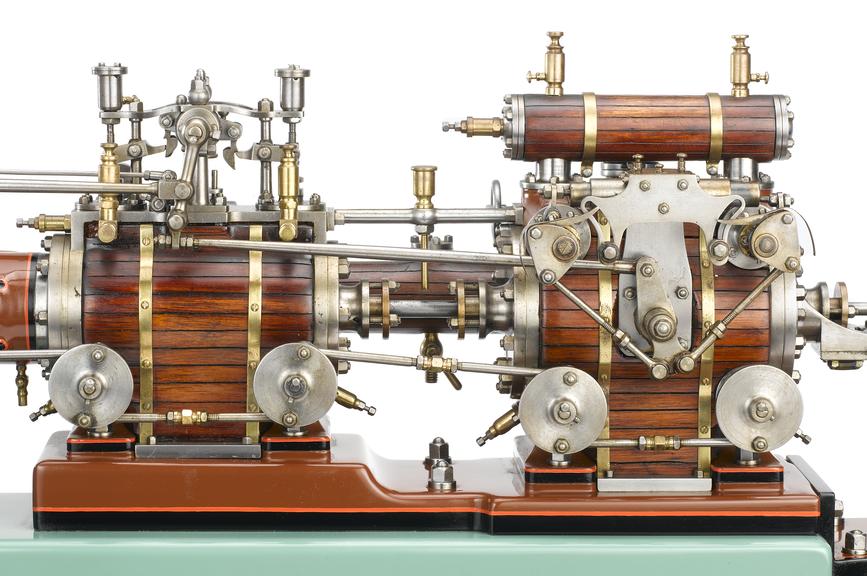 Horizontal Tandem Compound Engine, c. 1910 | Science Museum Group ...