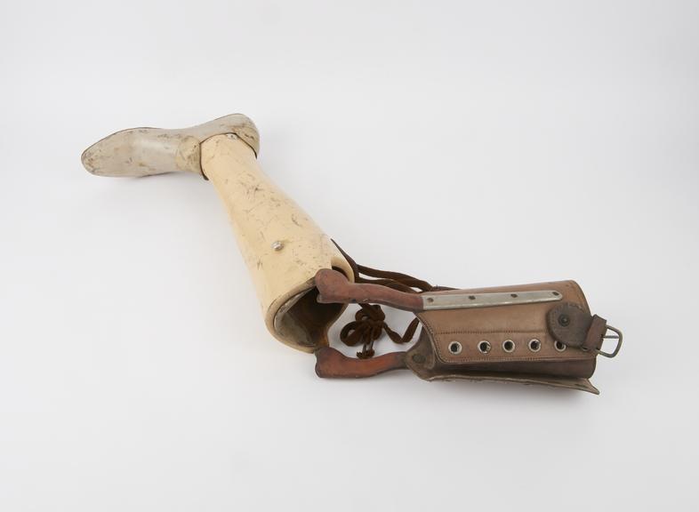 Artificial left leg for amputation below knee | Science Museum Group ...