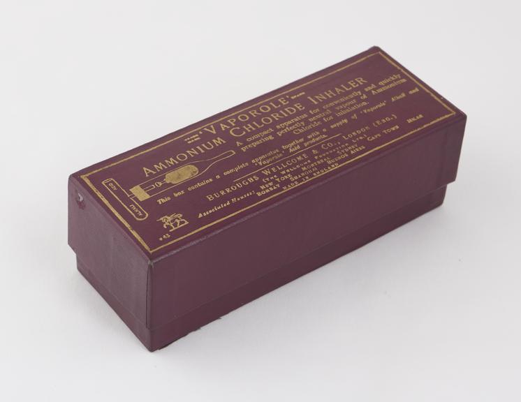 "Vaporole" ammonium chloride inhaler | Science Museum Group Collection