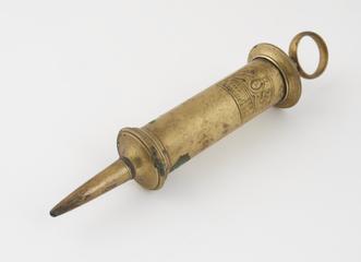 Brass piston-action syringe | Science Museum Group Collection