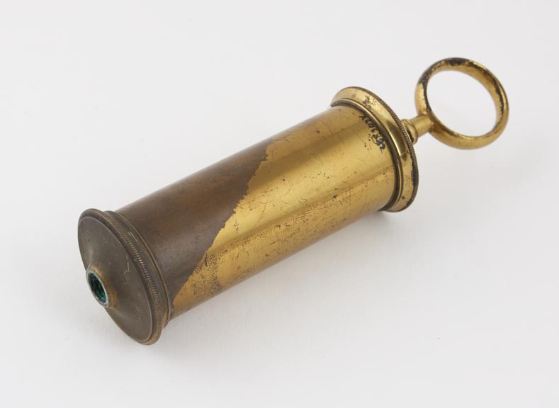 Brass syringe, piston-action | Science Museum Group Collection