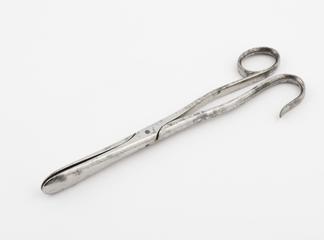 Straight lithotomy forceps with ducks-bill blade and cross-action ...