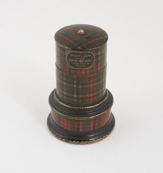 Cylindrical match-holder | Science Museum Group Collection