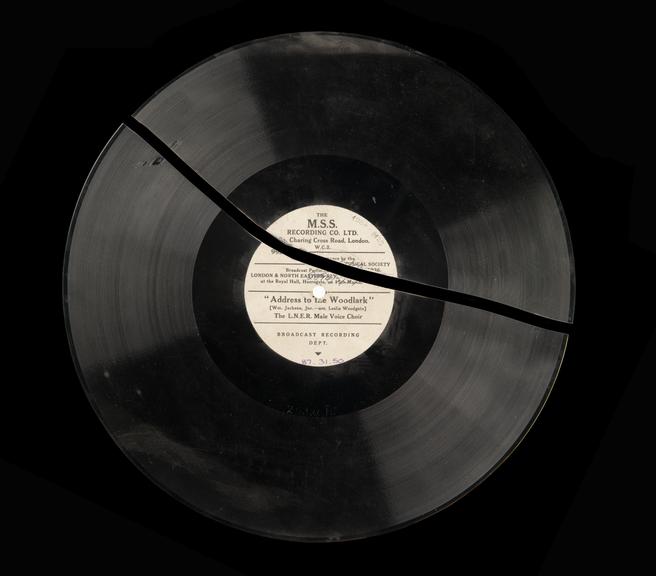 12-inch, 78 rpm EP disc 'Address to the Woodlark' | Science Museum ...