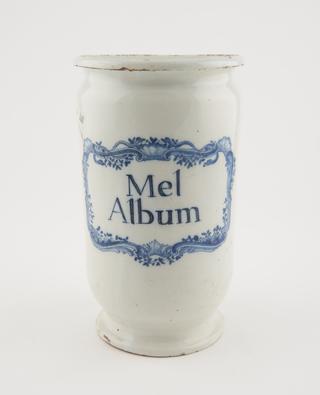 Albarello decorated in blue and white for white honey | Science Museum ...