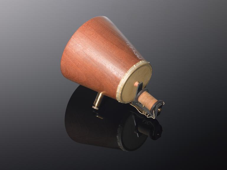 Replicas of Alexander Graham Bell's 1879 'Patent Office' telephone ...