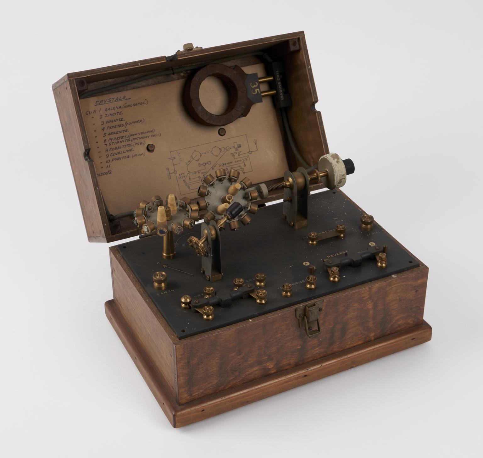 Crystal receiver with double 12 - way crystal turrets | Science Museum ...