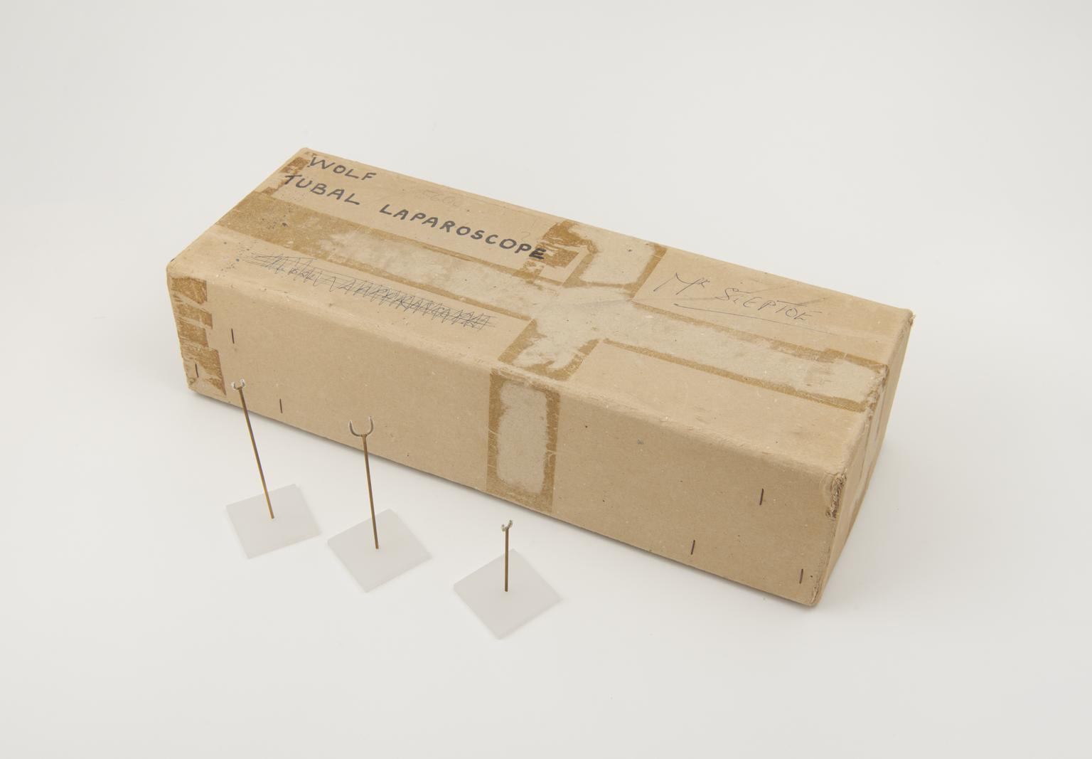 Cardboard box for instruments used by Patrick Steptoe | Science Museum ...
