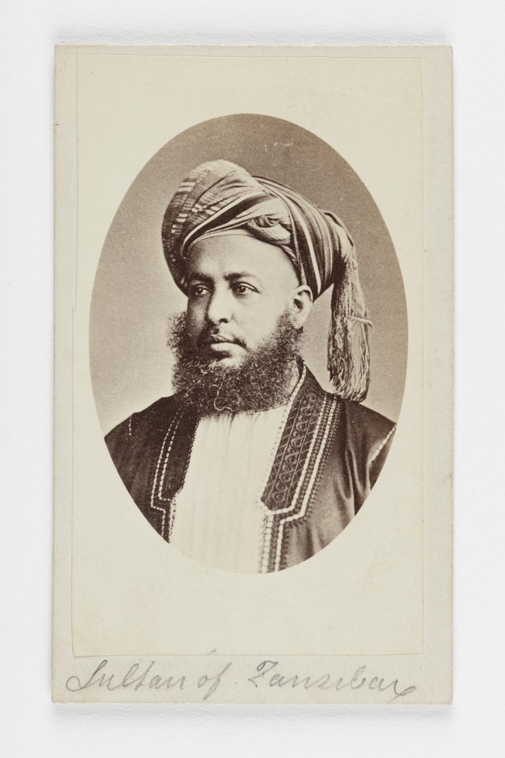 Carte de visite of the Sultan of Zanzibar | Science Museum Group Collection