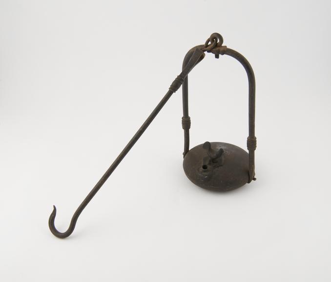 Miner's hanging oil lamp | Science Museum Group Collection