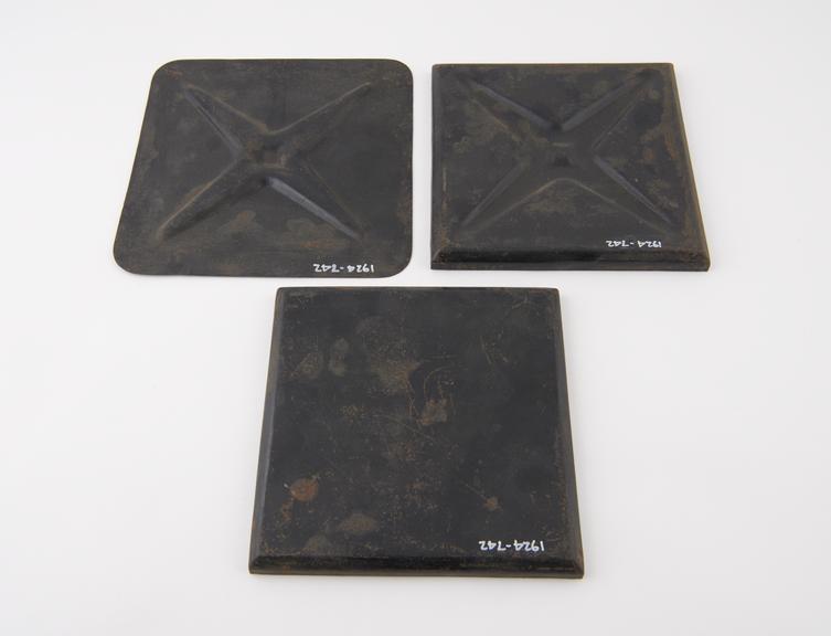 four model pressed steel plates for tanks | Science Museum Group Collection