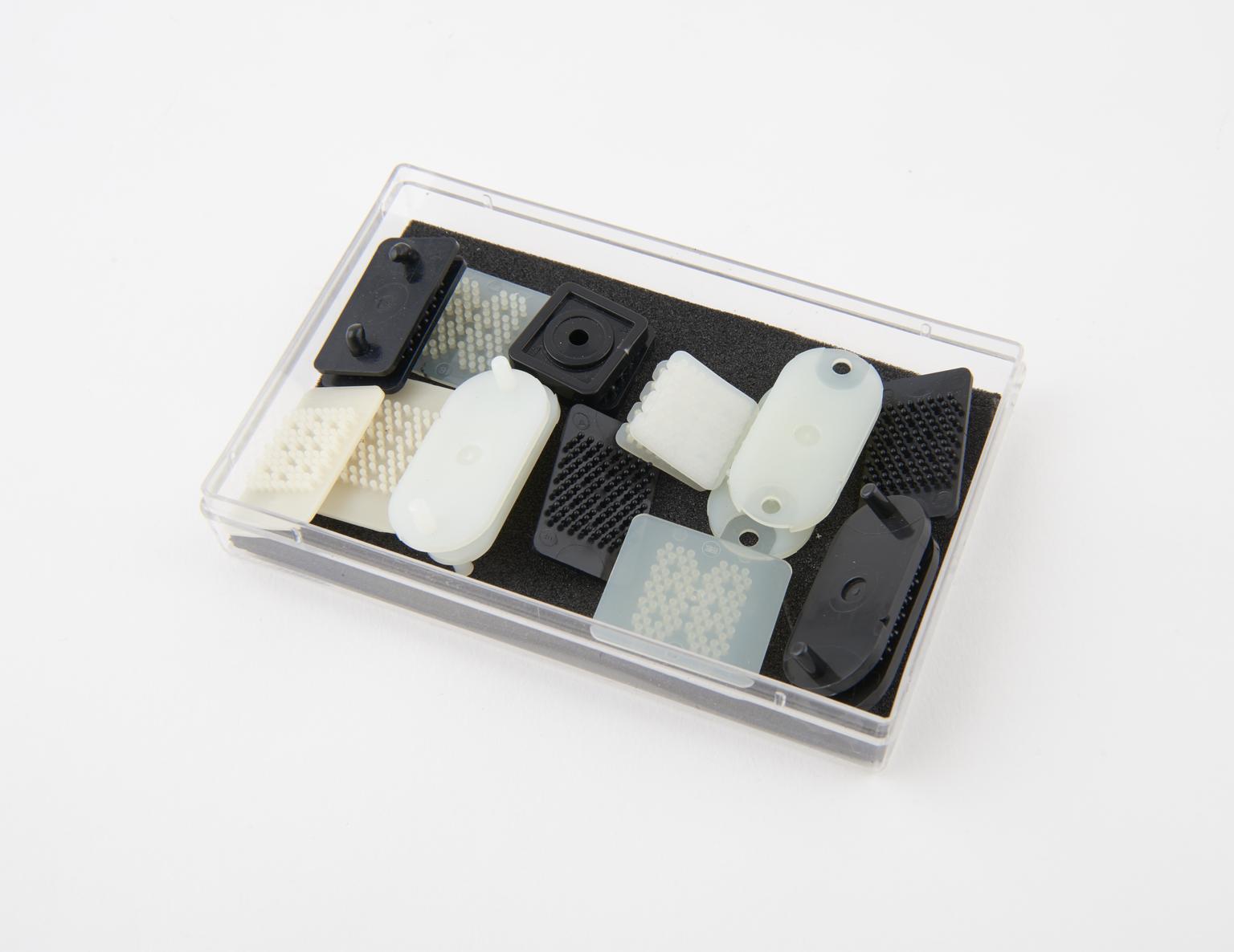 Samples of Hedlok plastic fasteners, 1972 | Science Museum Group Collection