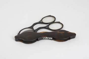 Hand folding spectacles with double set of framed lenses | Science ...