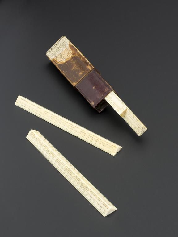 Set of four ivory triangular rules in cardboard case | Science Museum ...