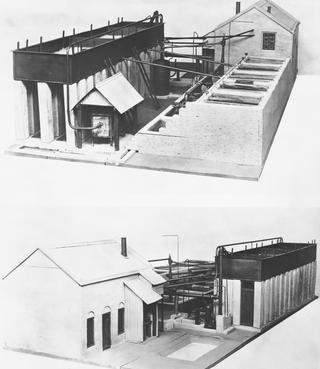 Model of an Indigo Factory in Glass Case | Science Museum Group Collection