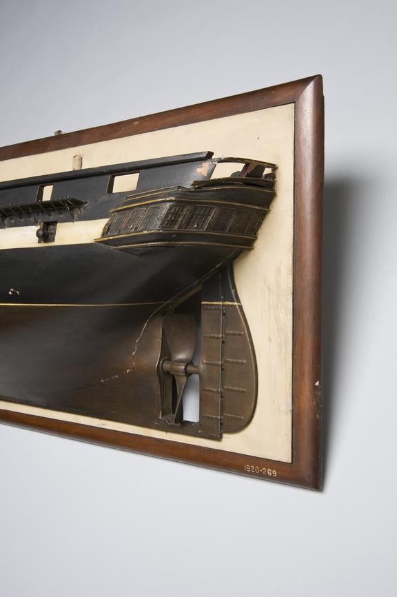 half block model of H.M.S. "Galatea" | Science Museum Group Collection