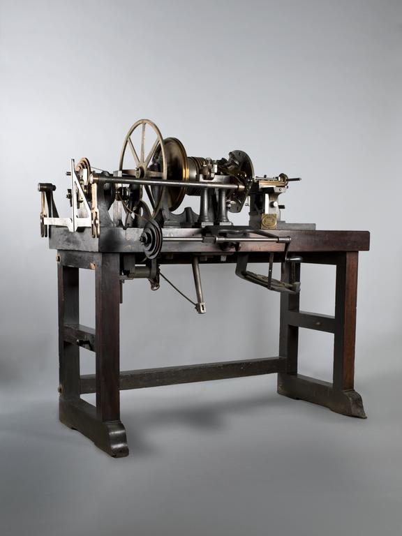 Rose engine lathe used to manufacture compound printing plates, built ...