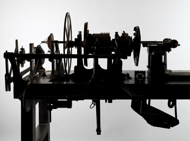 Rose engine lathe used to manufacture compound printing plates, built ...