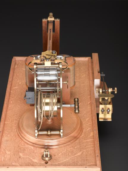 Replica of Morse's second model of telegraphy apparatus, 1934 | Science ...