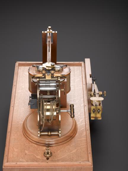 Replica of Morse's second model of telegraphy apparatus, 1934 | Science ...