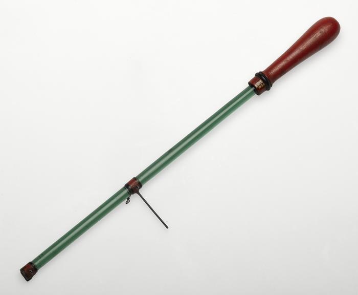 Green Glass Rod Wooden Handle Galvani Collection Science Museum Group Collection