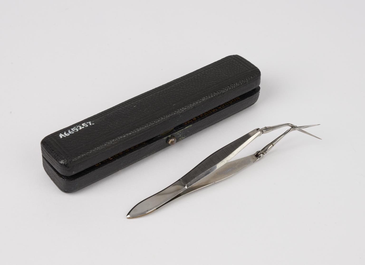 Iris scissors in case | Science Museum Group Collection