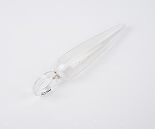 Glass object, pear shaped with round handle | Science Museum Group ...