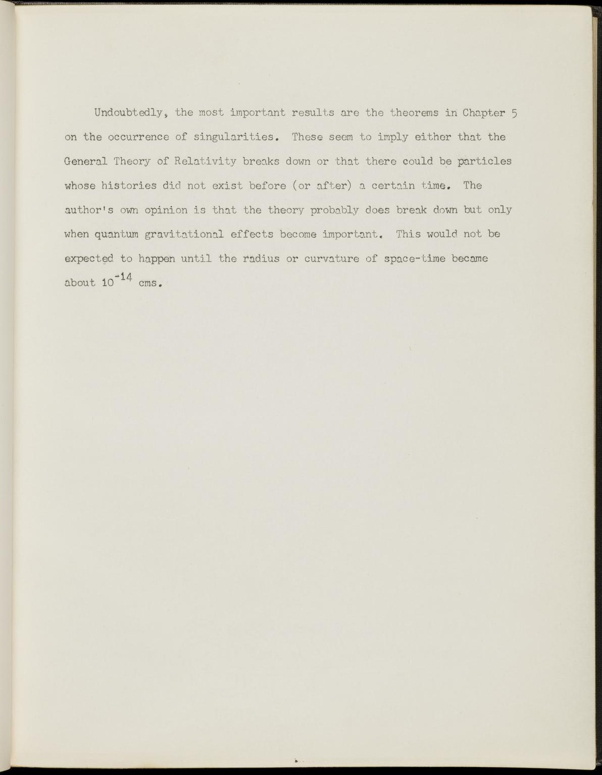 Essay submitted for the Adams Prize by Stephen Hawking, with a ...