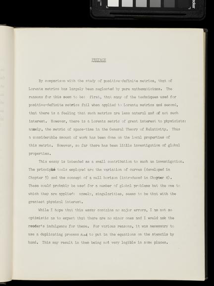 Essay submitted for the Adams Prize by Stephen Hawking, with a ...