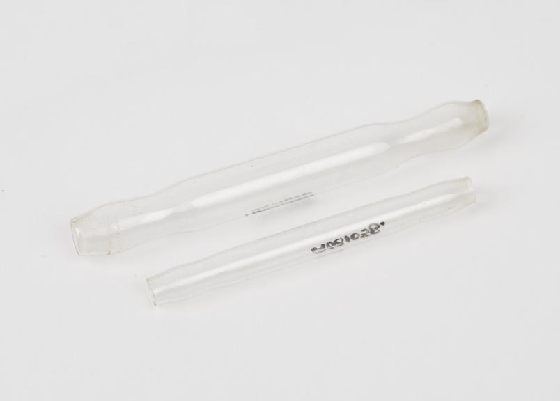 Two small glass tubes | Science Museum Group Collection