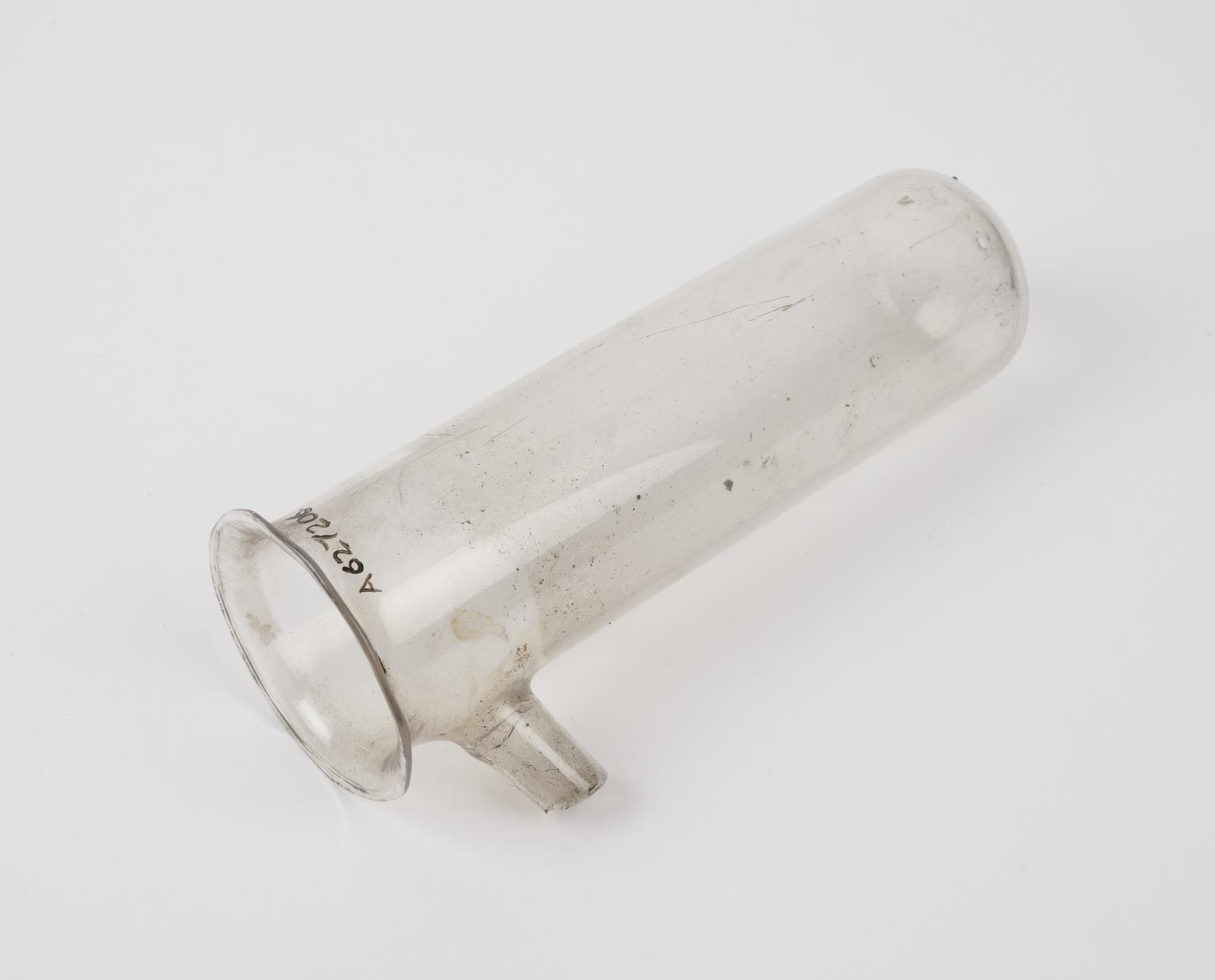 Glass test tube with side arm, English, 1850-1900 | Science Museum ...