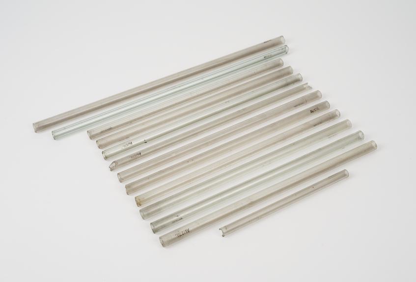Thirteen tubes, glass, various sizes | Science Museum Group Collection