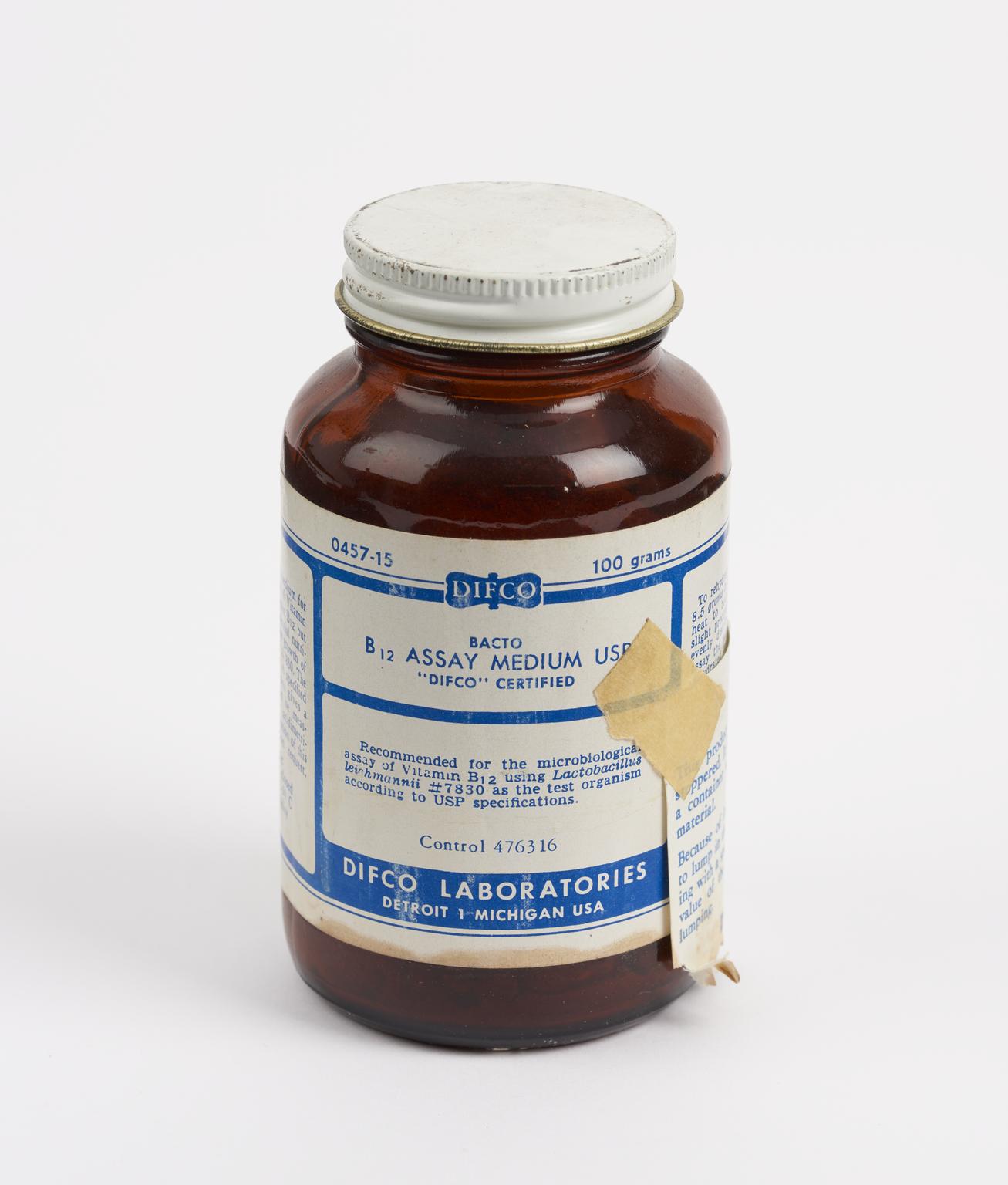 'Difco' B 12 Culture Agar USP | Science Museum Group Collection