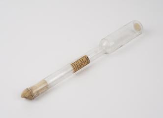 Long thin glass flask | Science Museum Group Collection
