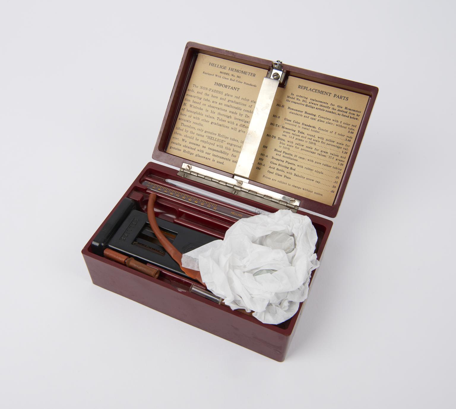 Haemoglobinometer, Hellige Sahli type with solid standards | Science ...