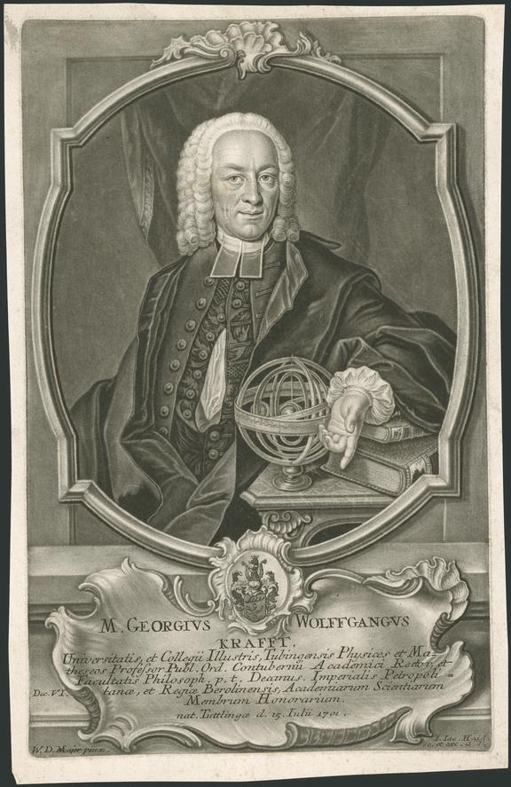 Portrait. George Wolfgang Kraft. Mezzotint | Science Museum Group ...