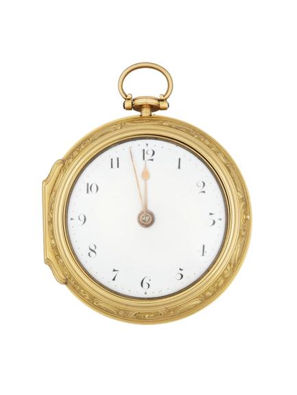 Gold repoussé watch depicting the Choice of Hercules, by John Ellicott ...