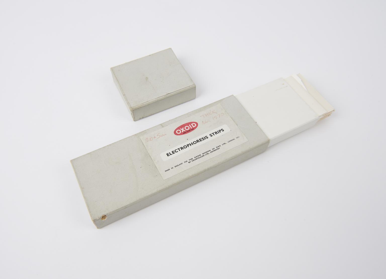 Oxoid reagents and filters: Electrophoresis strips | Science Museum ...