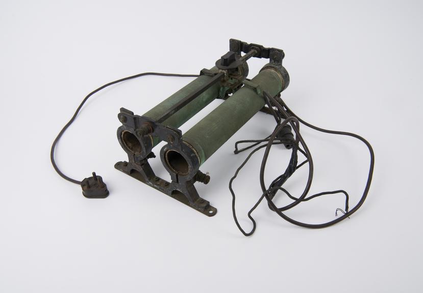 Rheostat used to control current to electric heater of wet asher ...