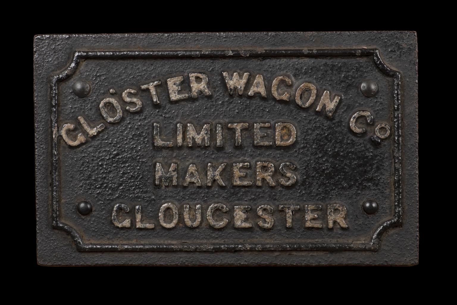 wagon solebar plate | Science Museum Group Collection