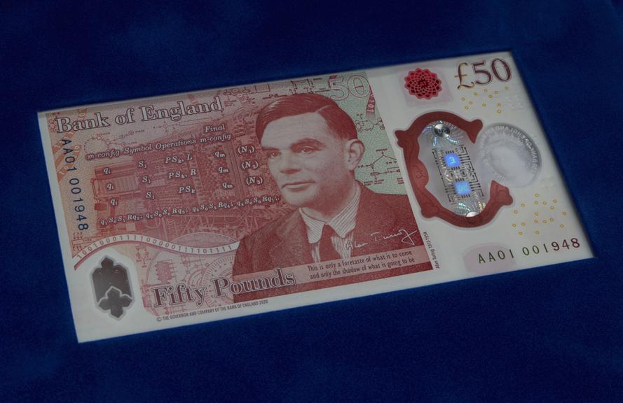 £50 banknote featuring Alan Turing | Science Museum Group Collection