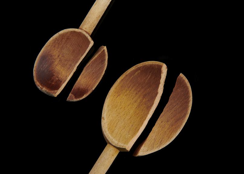 Broken wooden spoon, used to bang saucepans during the weekly 'Clap for ...