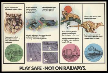 'Play safe - not on railways' | Science Museum Group Collection