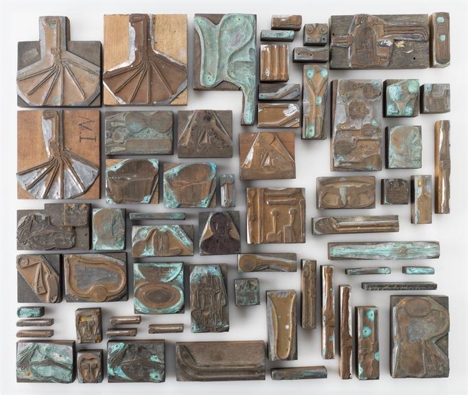 63 copper printing blocks | Science Museum Group Collection