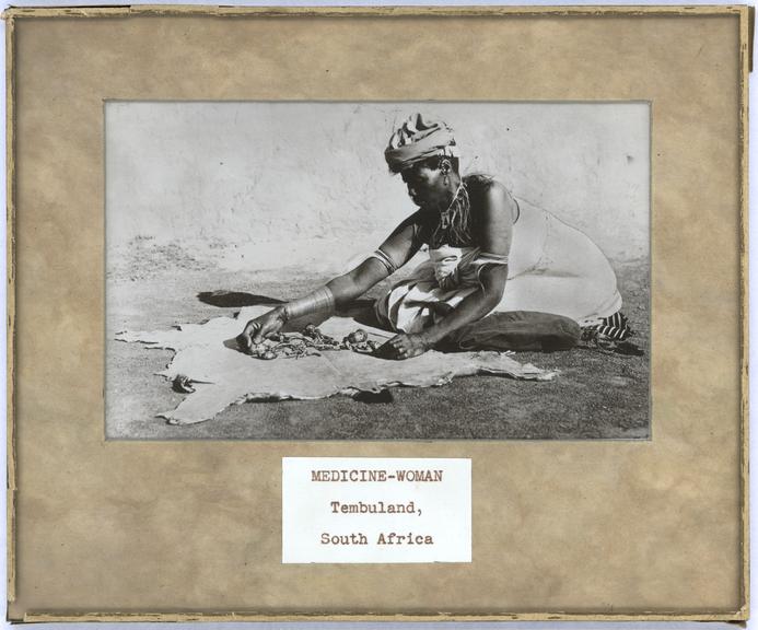 Photograph of medicine-woman from Tembuland, South Africa, 1900-1925 ...