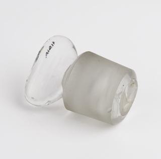 Ground glass stopper with triangular thumbpiece | Science Museum Group ...