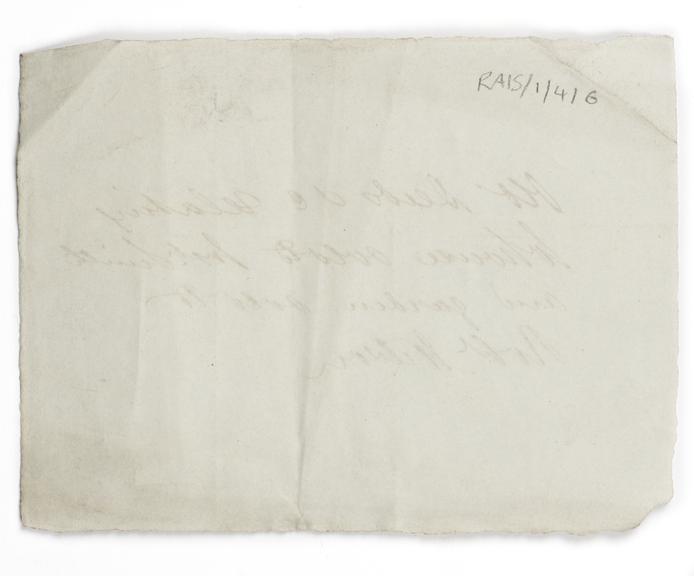 Covering note stating ‘Old deeds &c relating to house sold to Mr Smith ...