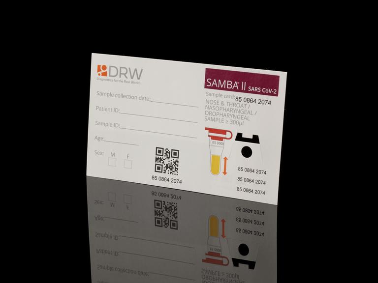 Blank sample card for SAMBA® II SARS CoV-2 test | Science Museum Group ...