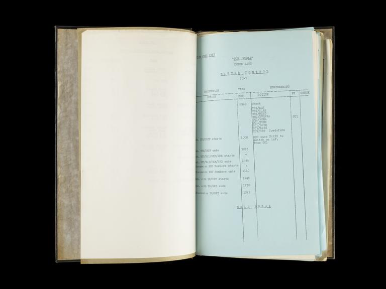 Technical script for 'Our World' television broadcast | Science Museum ...